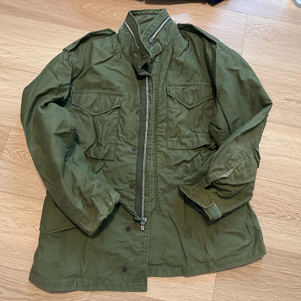 Vintage M65 Field Jacket Vietnam Us Army Military Og-… - Gem
